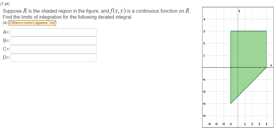 Solved Suppose R is the shaded region in the figure, and | Chegg.com