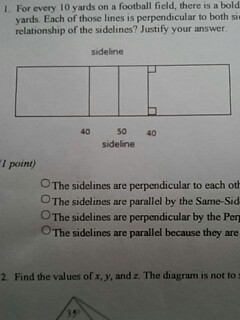 Solved 1. For every 10 yards on a football field, there is a | Chegg.com