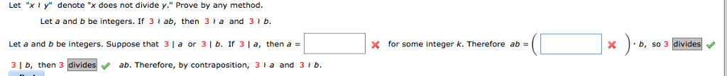 Solved Let xty denote "x does not divide y." Prove by any | Chegg.com