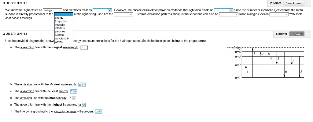 Solved QUESTION 13 2 points Save Answer We know that light | Chegg.com
