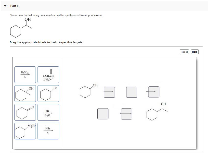 Solved Part A Show how the following compounds could be | Chegg.com