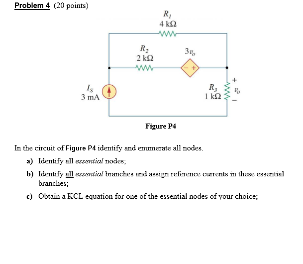 Solved In the circuit of Figure P4 identify and enumerate | Chegg.com