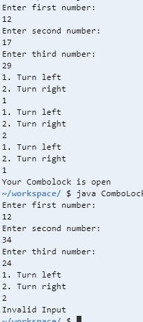(Solved) - Declare a class Combo Lock that works like the combination ...