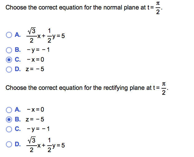 Solved Find r, T, N, and B at the given value of t. Then | Chegg.com