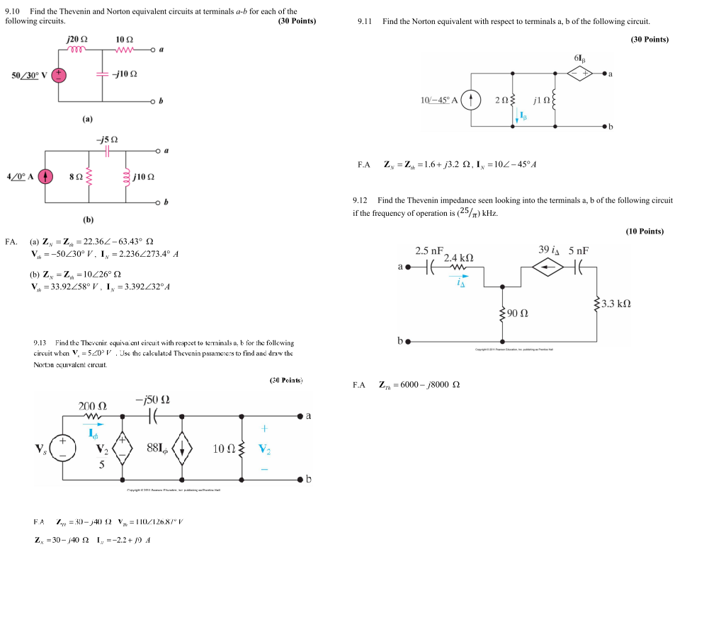 Solved 9.10 Find the Thevenin and Norton equivalent circuits | Chegg.com Solved 9.10 Find the Thevenin and Norton equivalent circuits | Chegg.com