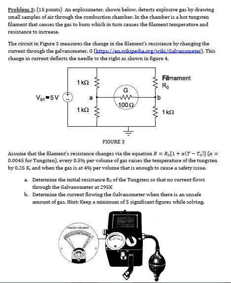 Solved An explosimeter, shown below, detects explosive gas | Chegg.com