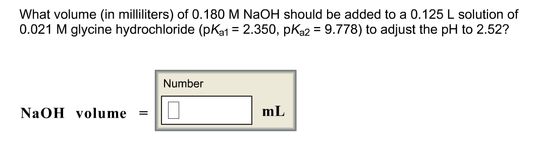 Solved What volume (in milliliters) of 0.180 M NaOH should | Chegg.com