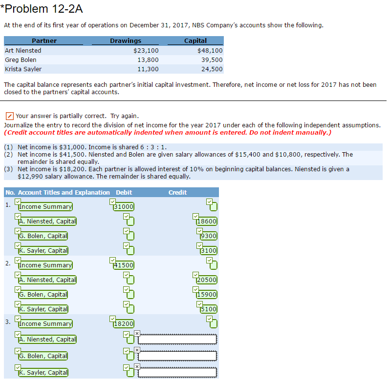 Solved Problem 12-2A At the end of its first year of | Chegg.com