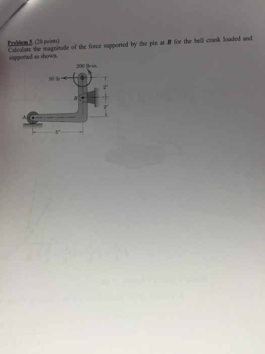 Solved Calculate The Magnitude Of The Force Support By The