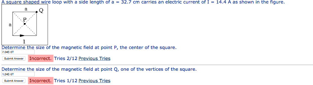 Solved A square shaped wire loop with a side length of a = | Chegg.com