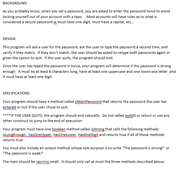 Solved BACKGROUND As you probably know, when you set a | Chegg.com
