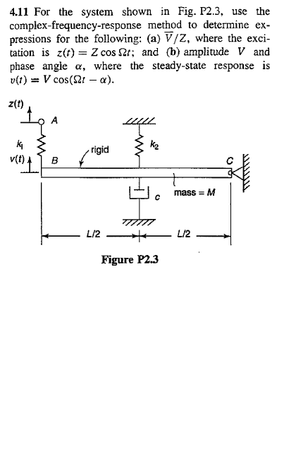 For the system shown in Fig. P2.3, use the | Chegg.com