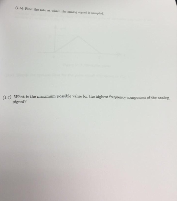 Solved Question 01 An Analog Signal Is Sampled 