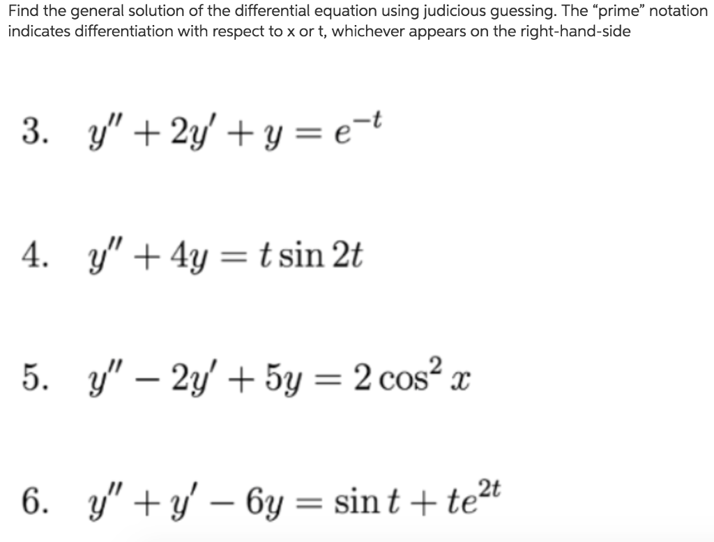 Solved Find the general solution of the differential | Chegg.com