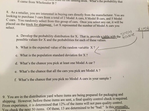 Solved As a retailer, you are interested in buying cars | Chegg.com