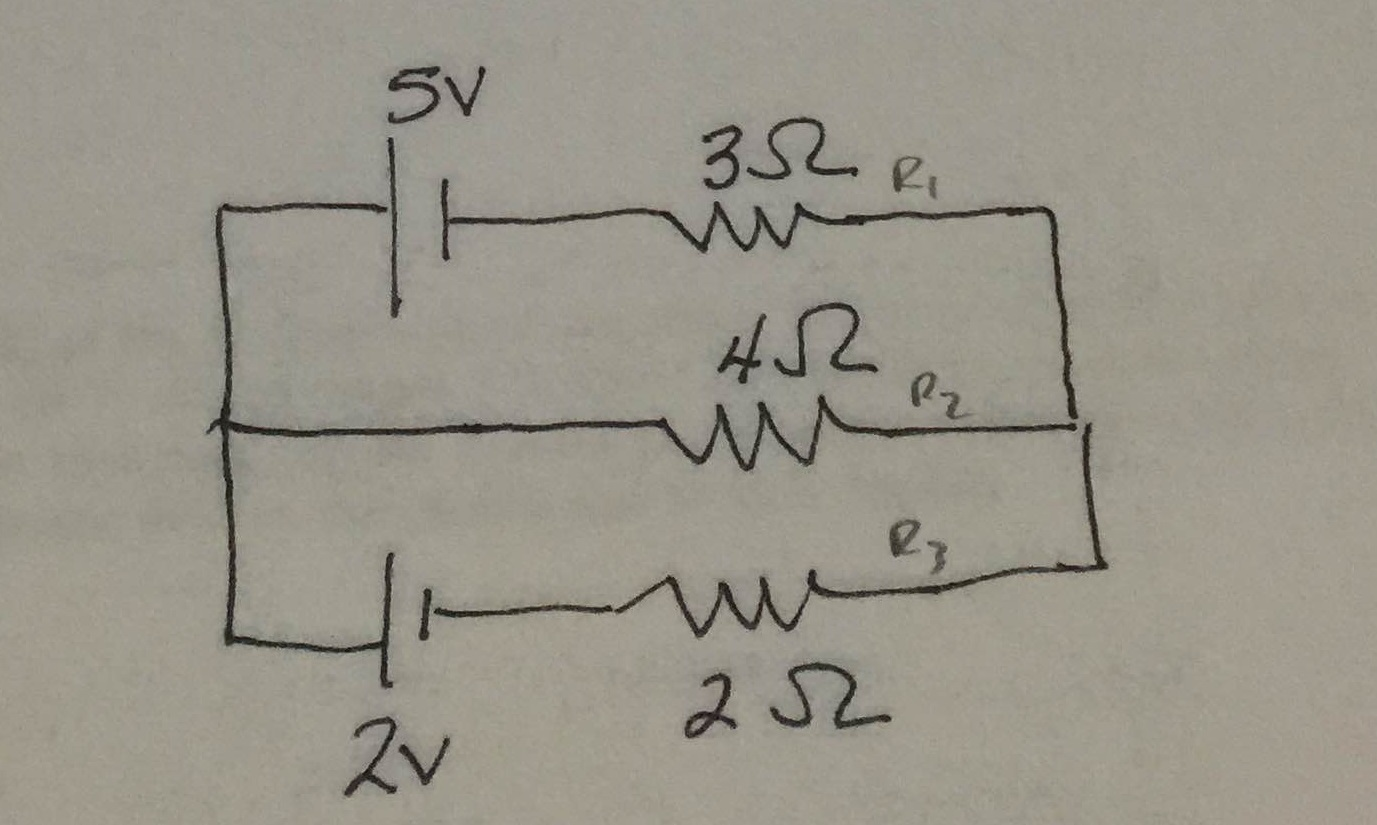 Solved Find the current in each of the resistors for the | Chegg.com
