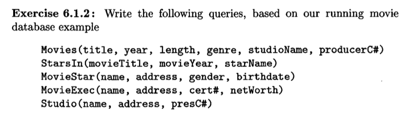 Solved Exercise 612 Write The Following Queries Based On 5927