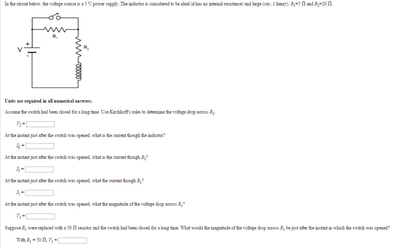 Solved In the circuit below, the voltage source is a 5V | Chegg.com
