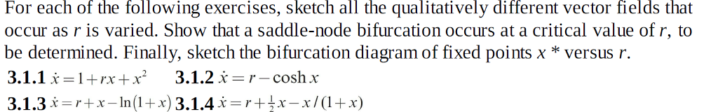 Solved For each of the following exercises, sketch all the | Chegg.com