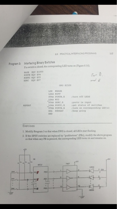Solved PRACTICAL INTERFACING PROGRAMS Program 3: Interfacing | Chegg.com