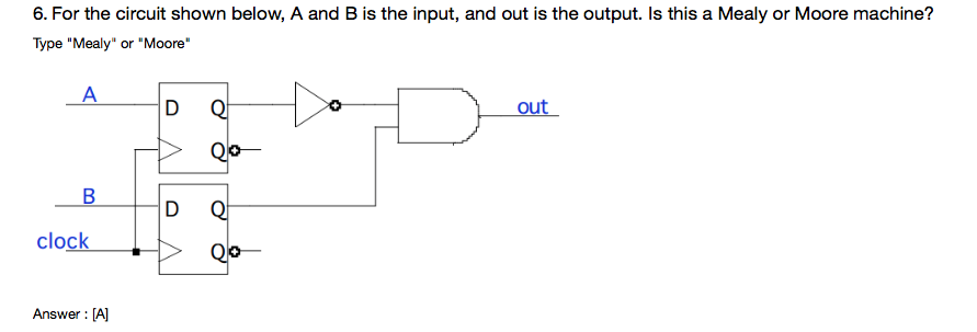 Solved For the circuit shown below, A and B is the input, | Chegg.com
