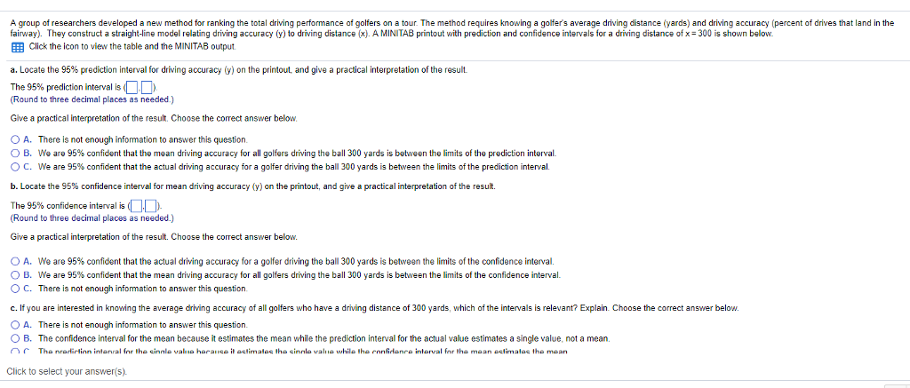 Solved MINITAB output Predicted Values For New Observations | Chegg.com