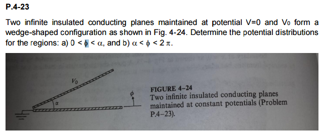 Solved Two infinite insulated conducting planes maintained | Chegg.com