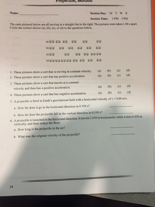 Solved The carts pictured below are all moving in a straight | Chegg.com