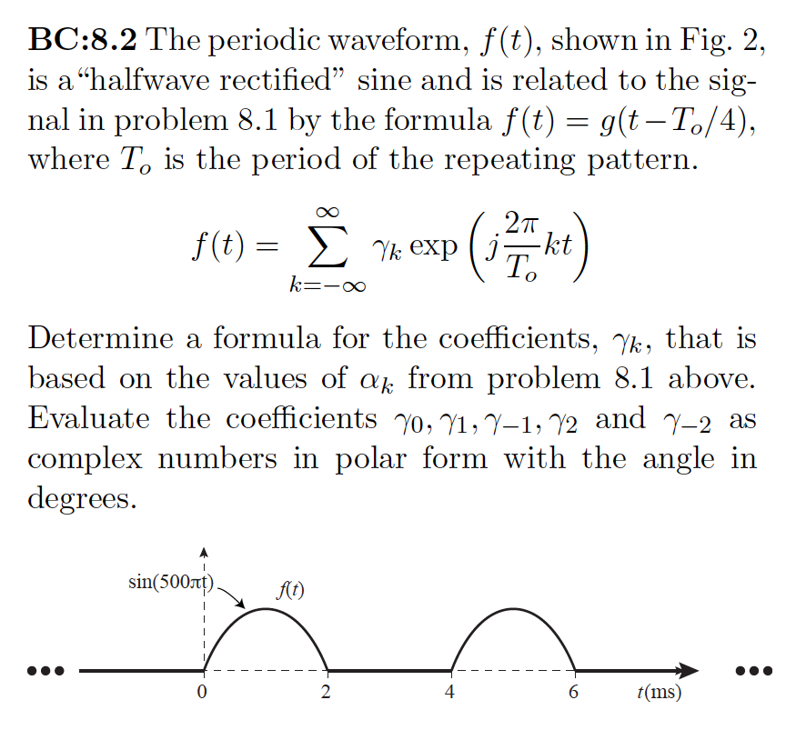 Solved The periodic waveform, f(t), shown in Fig. 2, is a | Chegg.com