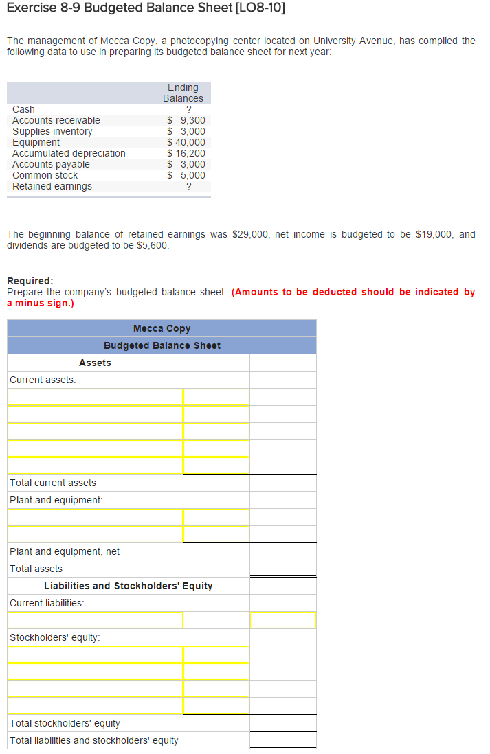 Solved Exercise 8-1 Schedule of Expected Cash Collections | Chegg.com Solved Exercise 8-1 Schedule of Expected Cash Collections | Chegg.com