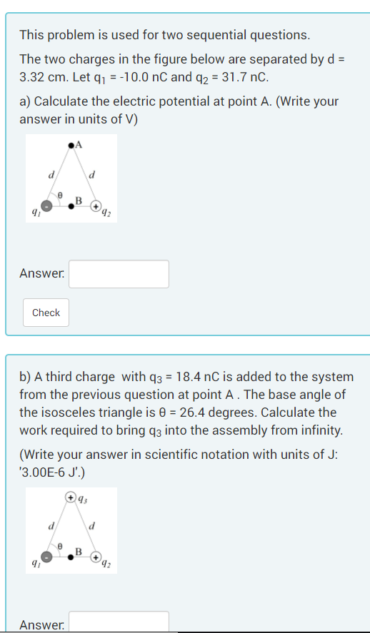 Solved This problem is used for two sequential questions. | Chegg.com