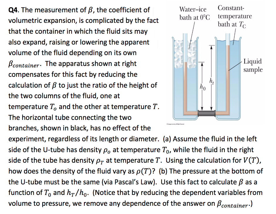 Solved Water-ice Constant- bath at 0°C temperature Q4. The | Chegg.com