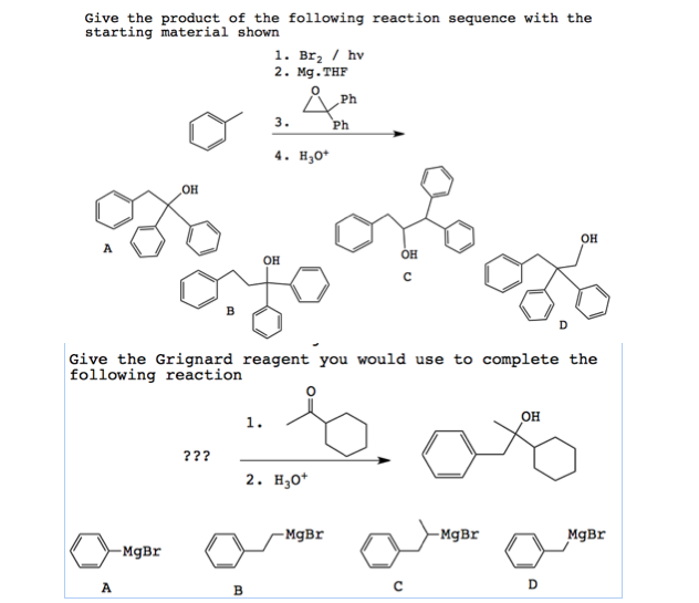Solved ?Give the product of the following reaction sequence | Chegg.com