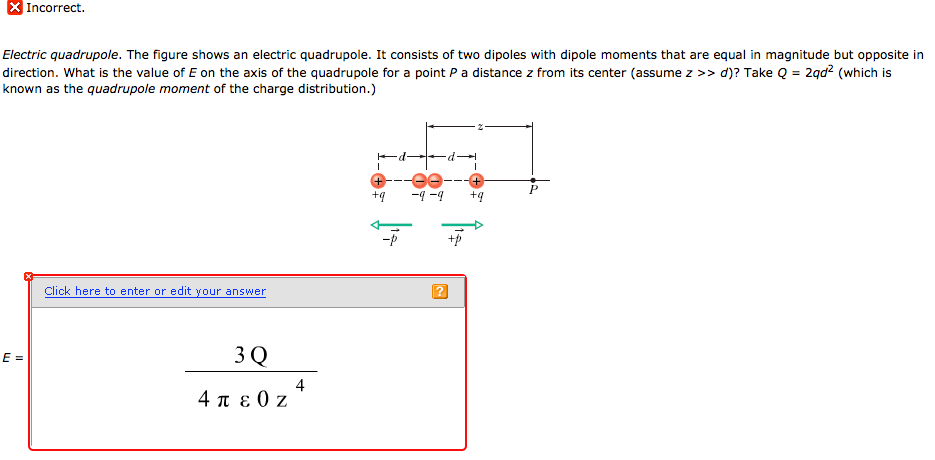 Solved Electric quadrupole. The figure shows an electric | Chegg.com