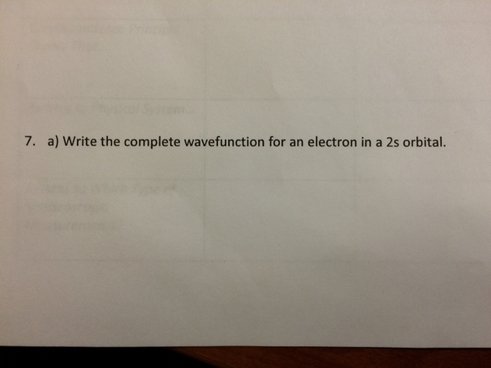 Solved Write the complete wavefunction for an electron in a | Chegg.com