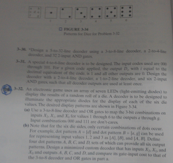 design a 5-to-line decoder using a 3-to-8-line | Chegg.com