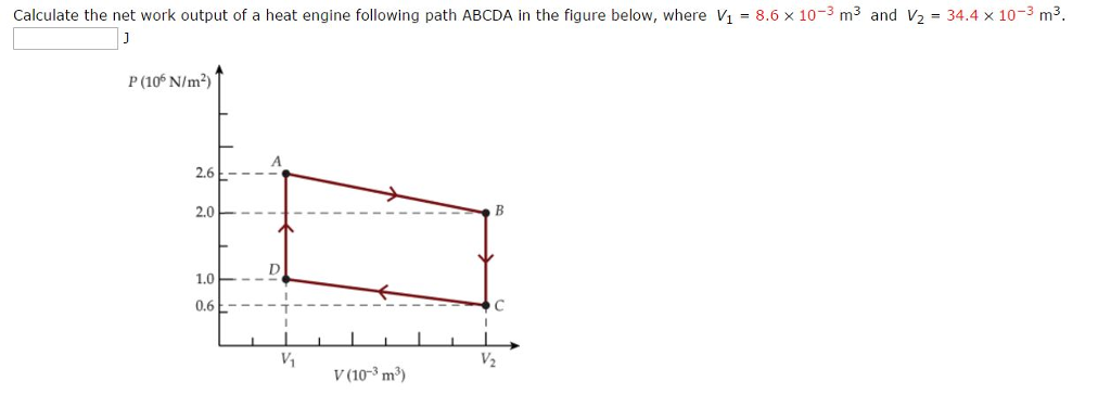 Solved Calculate the net work output of a heat engine | Chegg.com