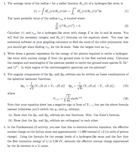 The Average Value Of The Radius R For A Radial