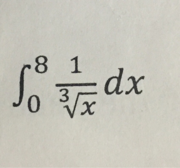 Solved integral^8_0 1/3 squareroot x dx | Chegg.com