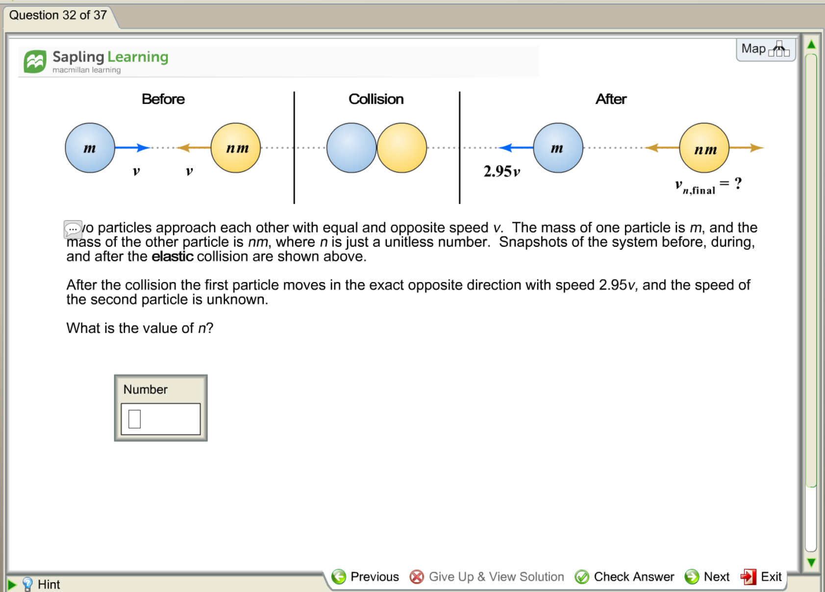 Solved Two particles approach each other with equal and | Chegg.com