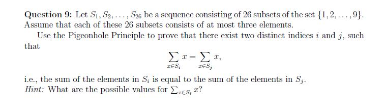 Solved Question 9: Let S1, S2,..., S26 be a sequence | Chegg.com