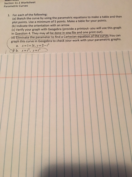 Solved For each of the following: Sketch the curve by using | Chegg.com