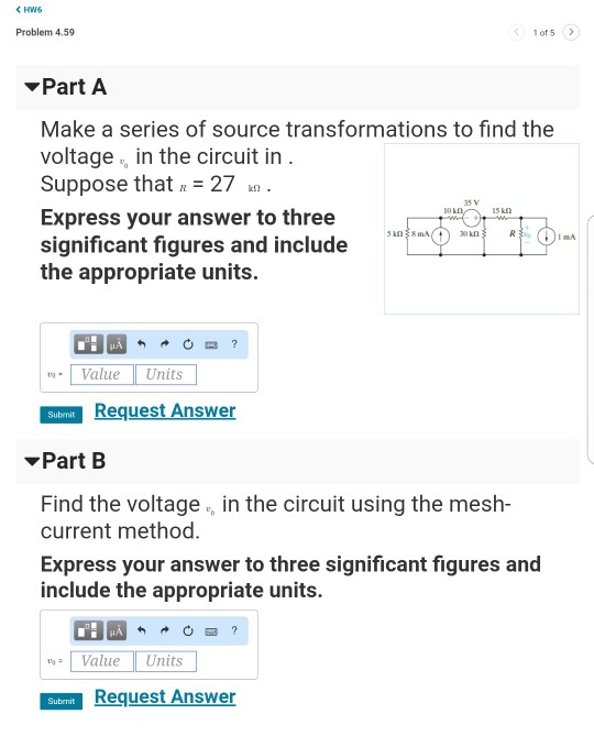 Solved Problem 4 59 1 Of5 Part A Make A Series Of Source