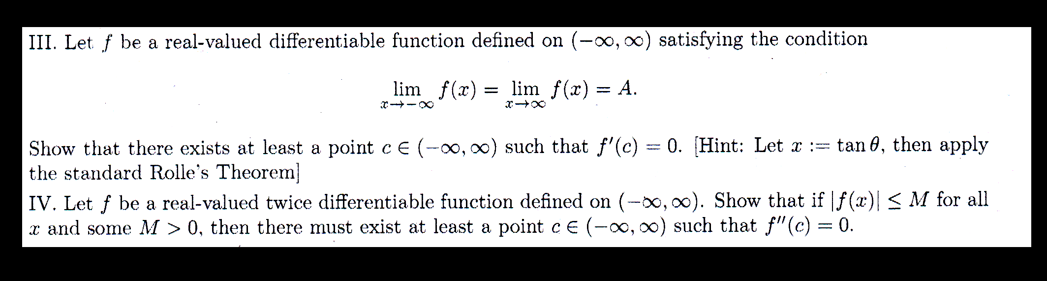 Let f be a real-valued differentiable function | Chegg.com