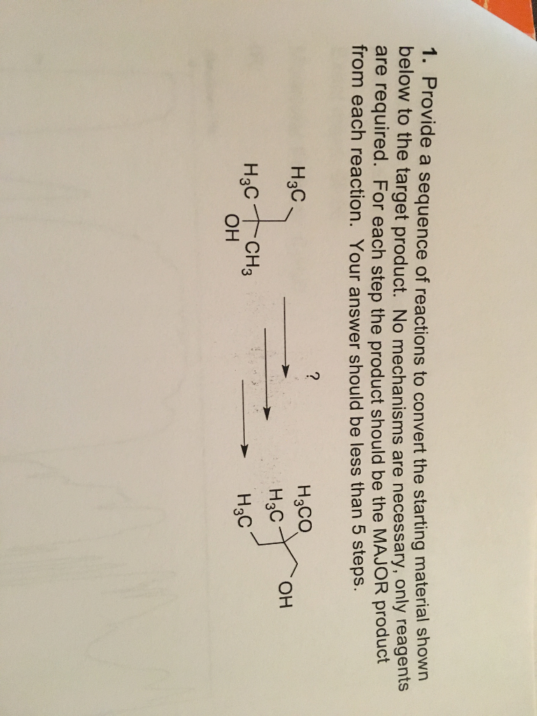 Solved 1. P below to the target product. No mechanisms are | Chegg.com