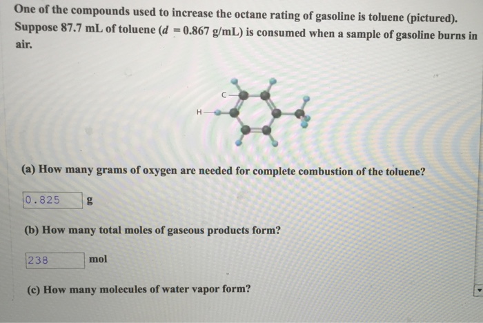 Solved One of the compounds used to increase the octane | Chegg.com