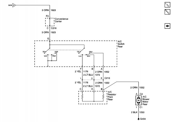 This diagram shows a rear AC control switch. The | Chegg.com