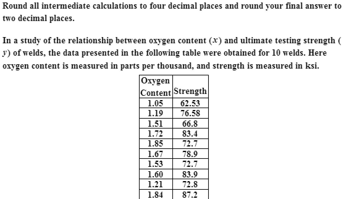 Solved Round all intermediate calculations to four decimal | Chegg.com