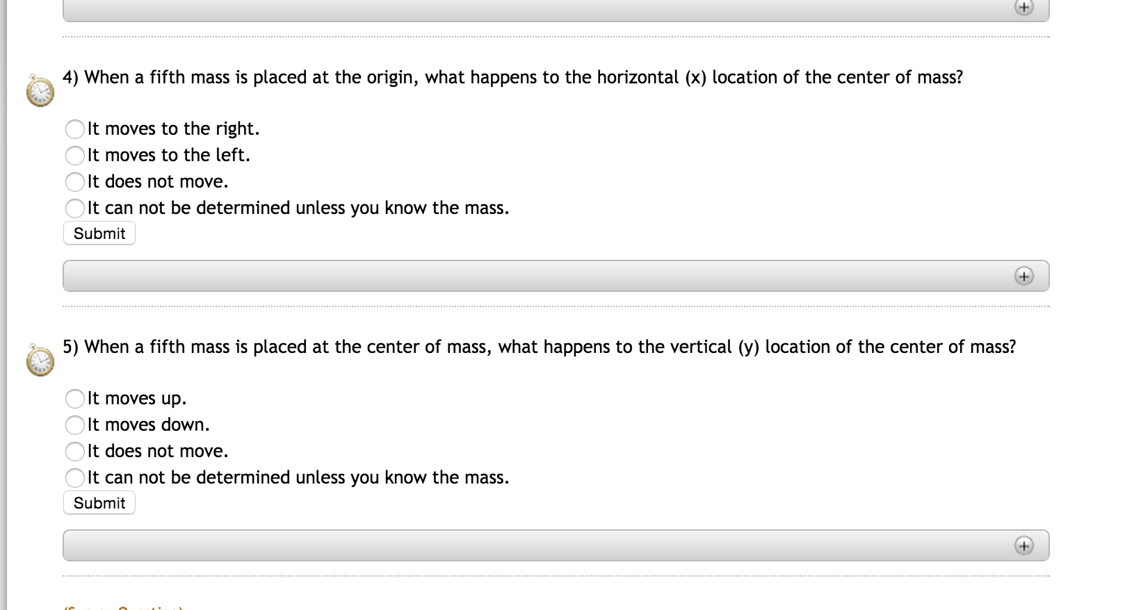 solved-four-particles-are-in-a-2-d-plane-with-masses-x-and-chegg