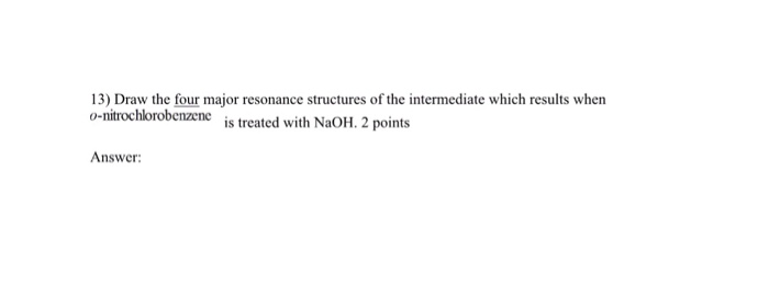 Solved Draw the four major resonance structures of the | Chegg.com